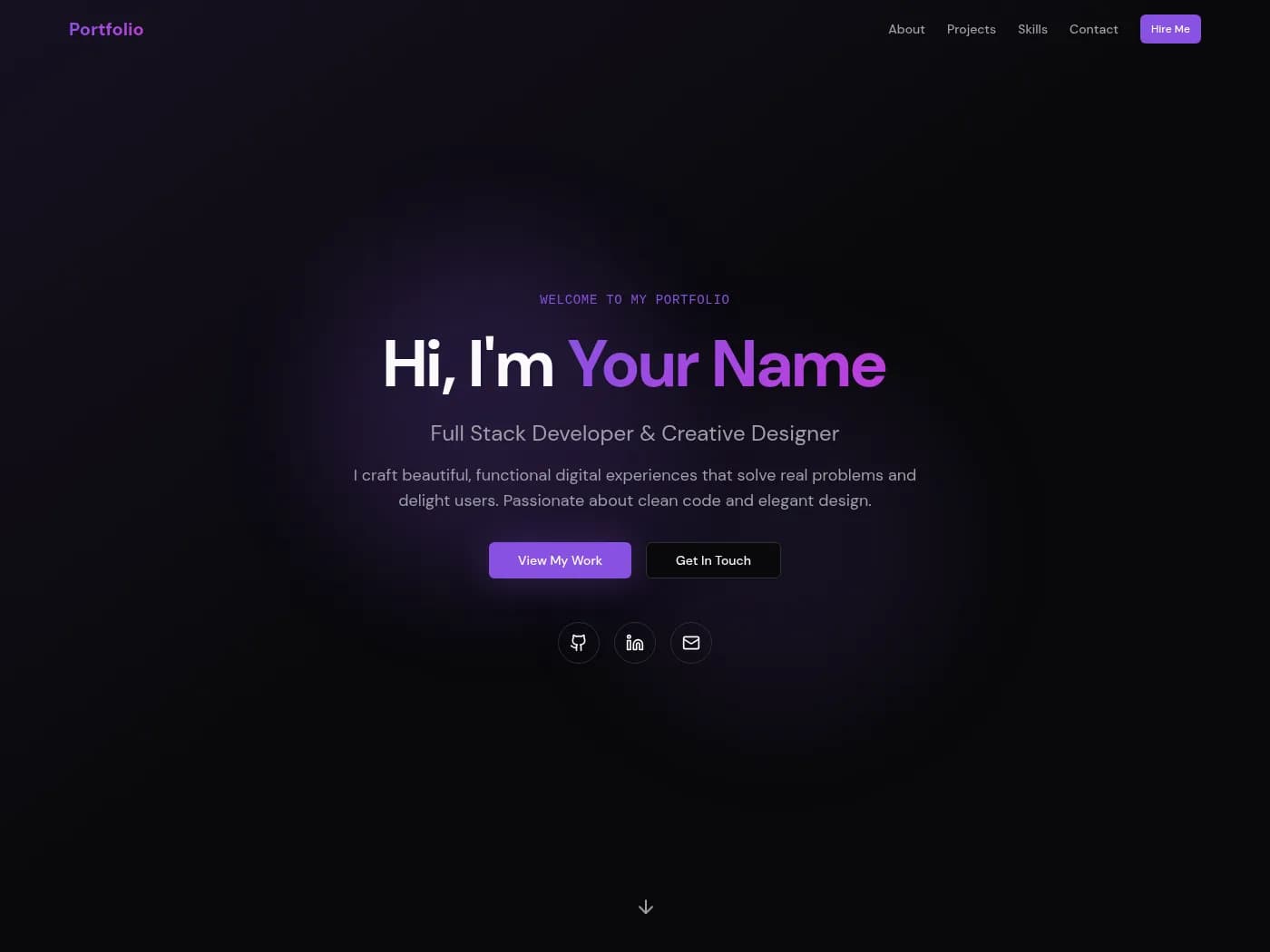 Modern Personal Portfolio