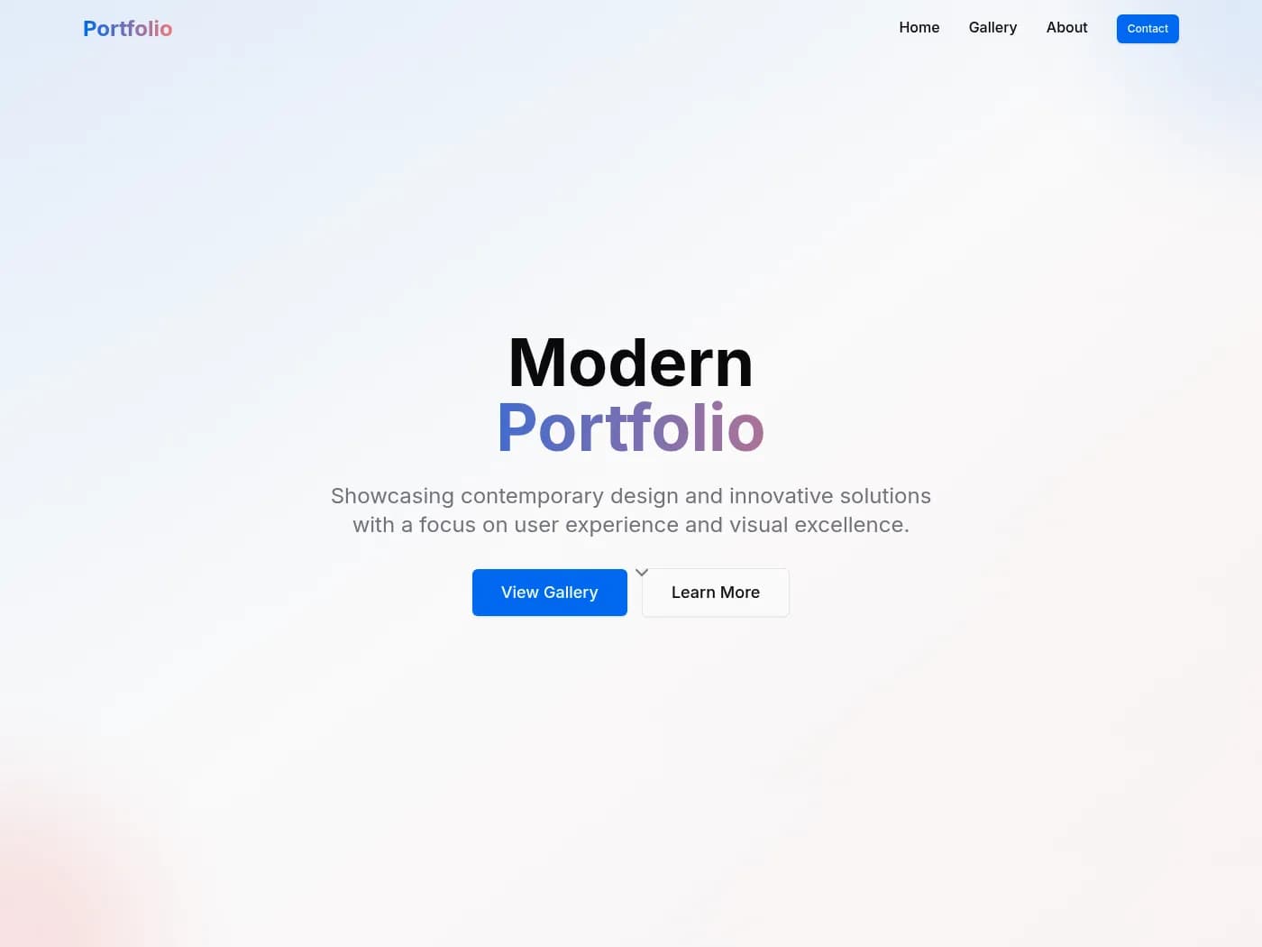 Modern Portfolio Website