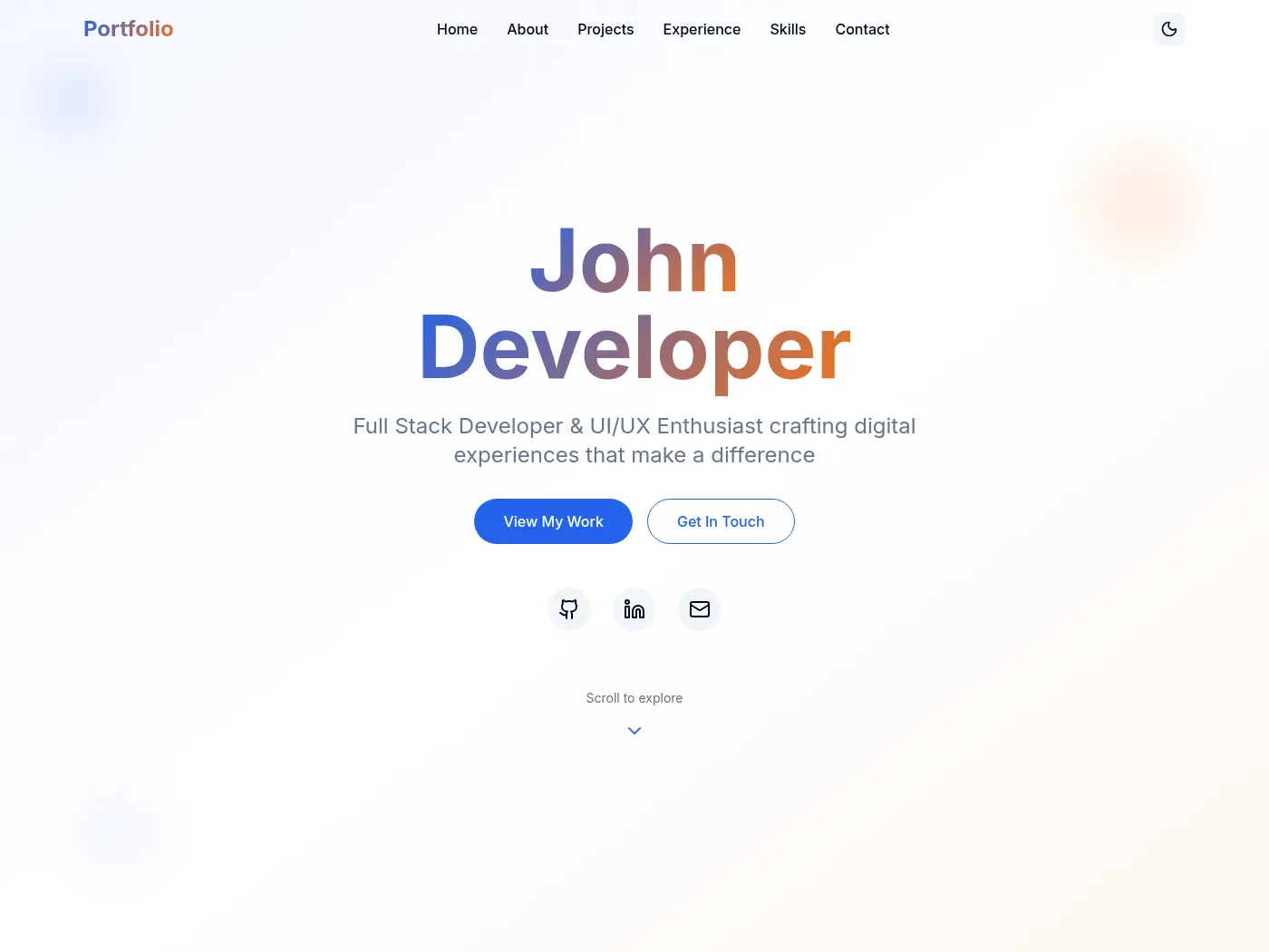 Modern Professional Portfolio