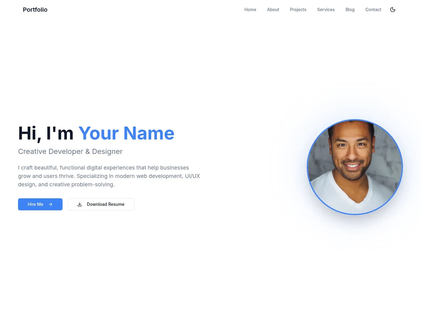 Modern Responsive Personal Portfolio Website