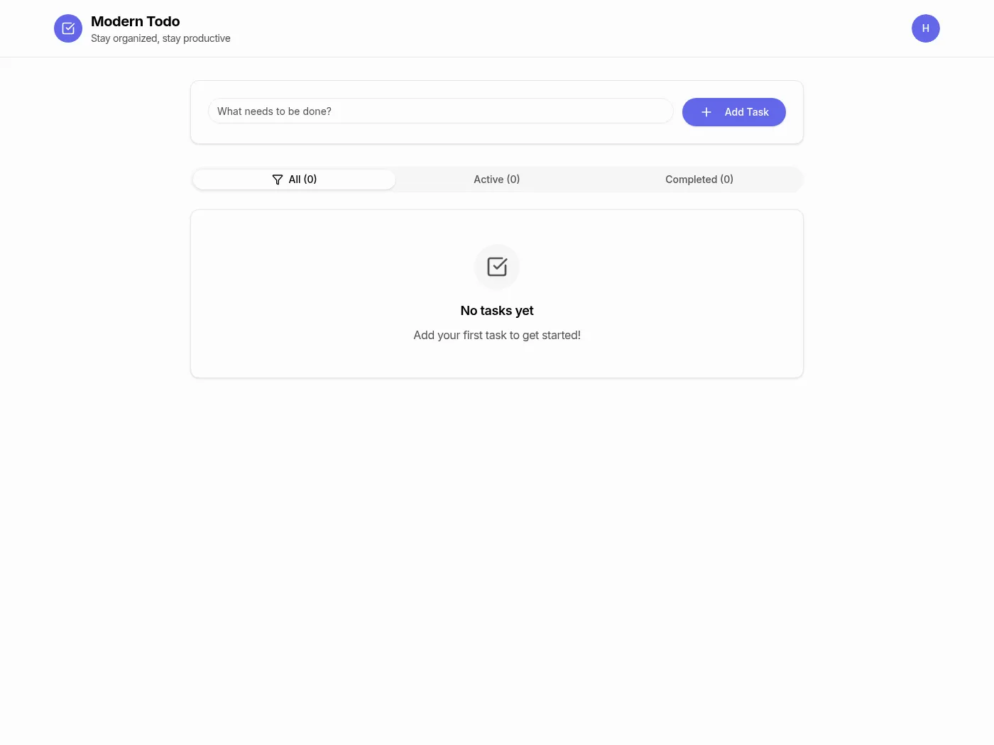 Modern Todo App PWA