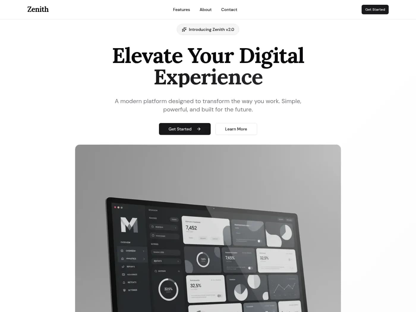 Modern Web Landing Site