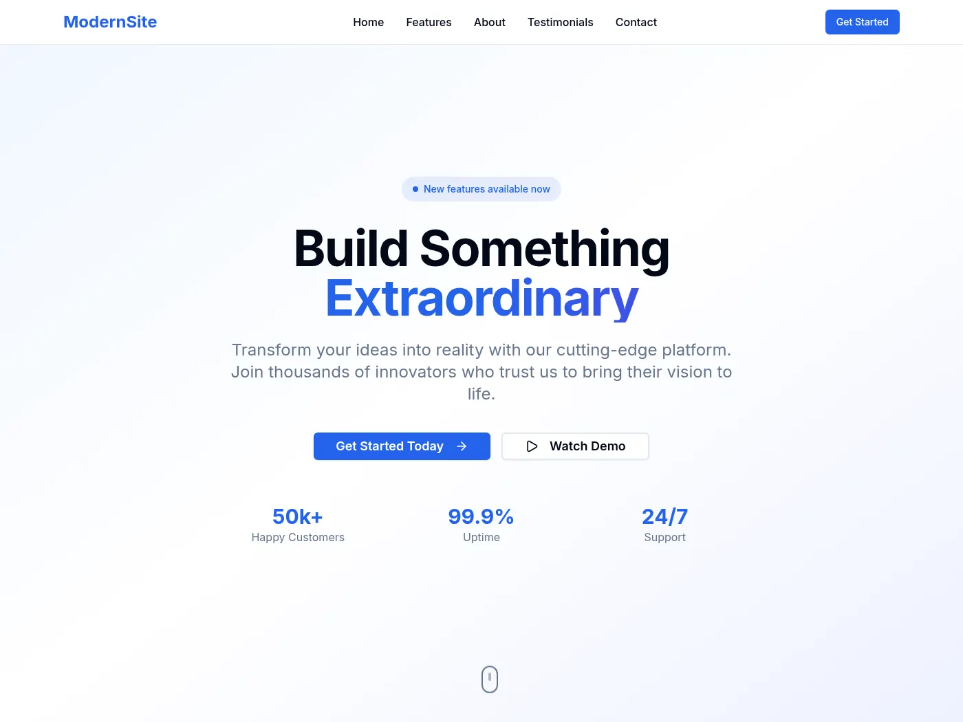 Modern Website Starter