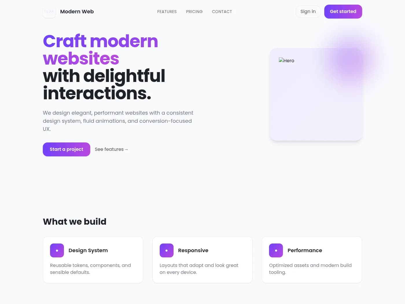 Modern Web Experience