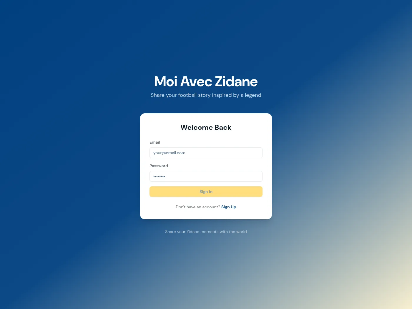 Moi Avec Zidane