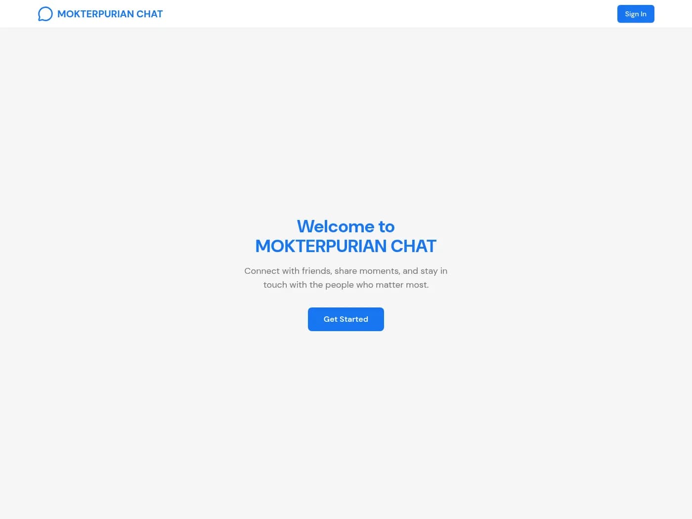MOKTERPURIAN CHAT: Social Networking and Messaging Platform
