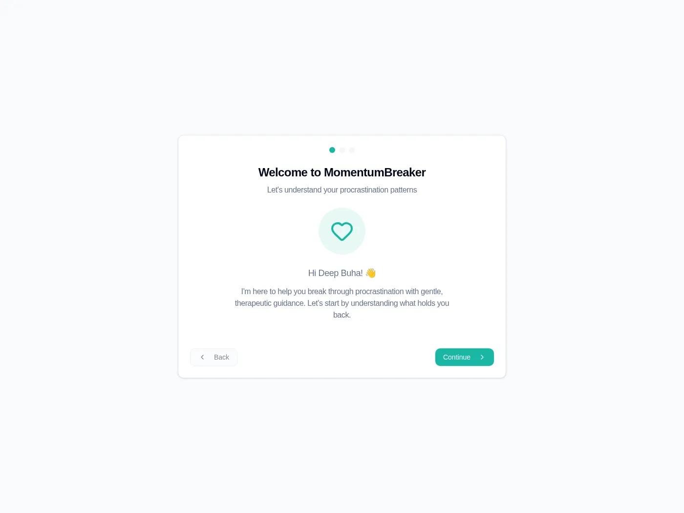 MomentumBreaker: The Therapeutic Procrastination-Breaking App