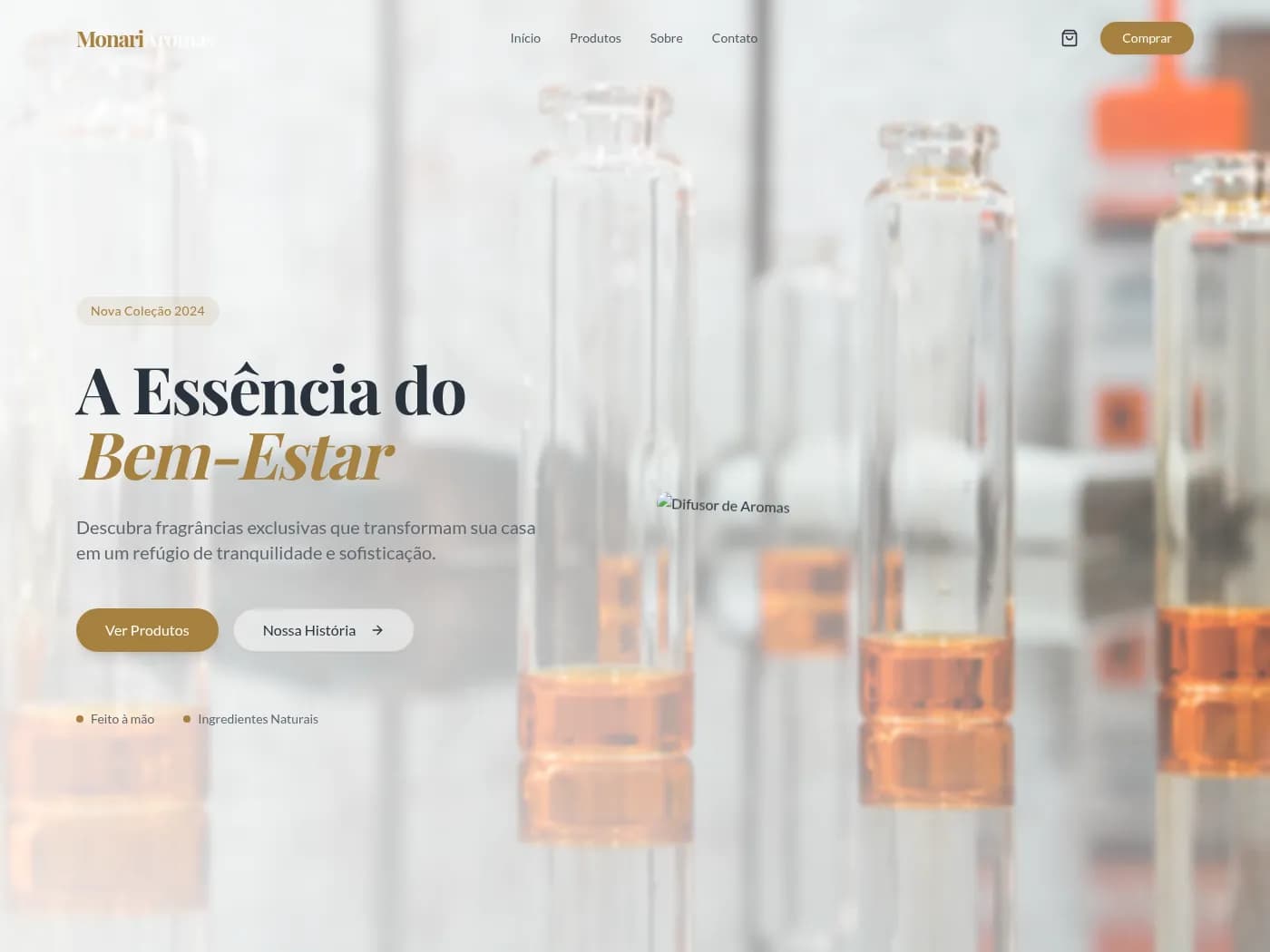 Site Institucional Monari Aromas