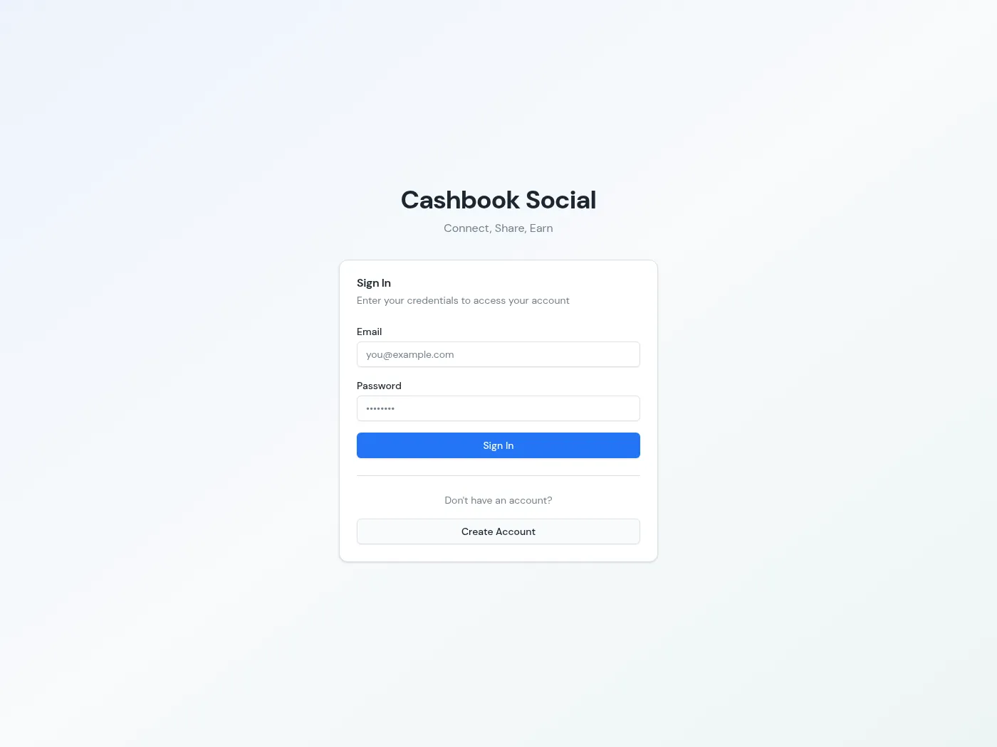 Cashbook Social