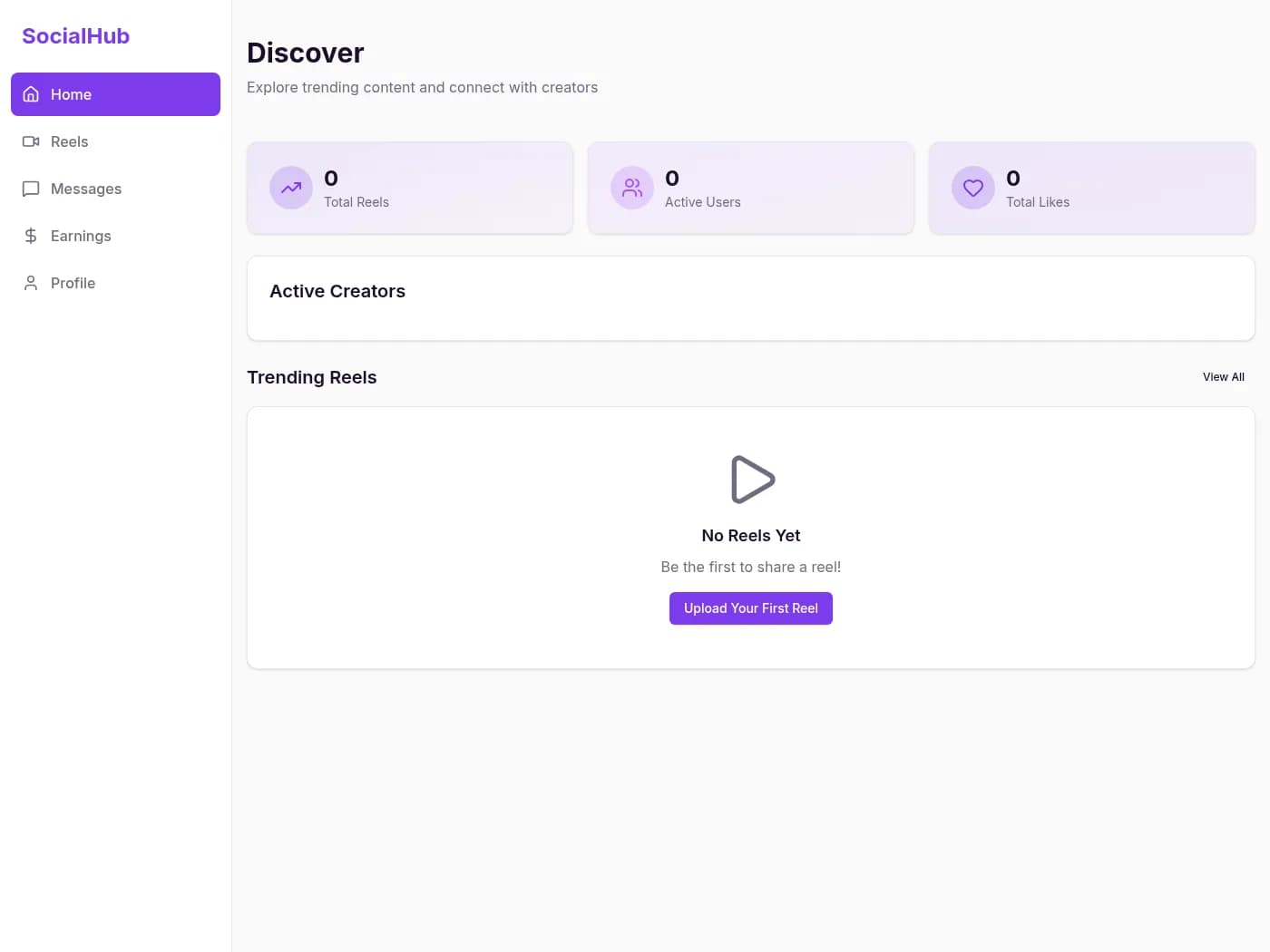 Monetized Social Profiles with Messaging and Reels