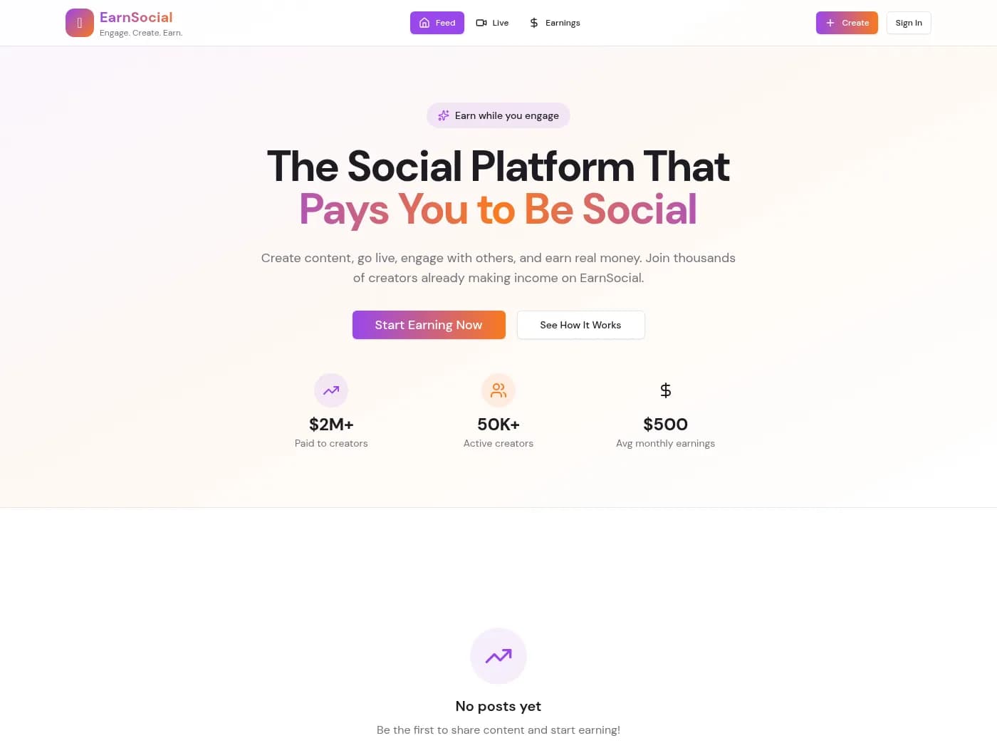 Money-Making Social Platform