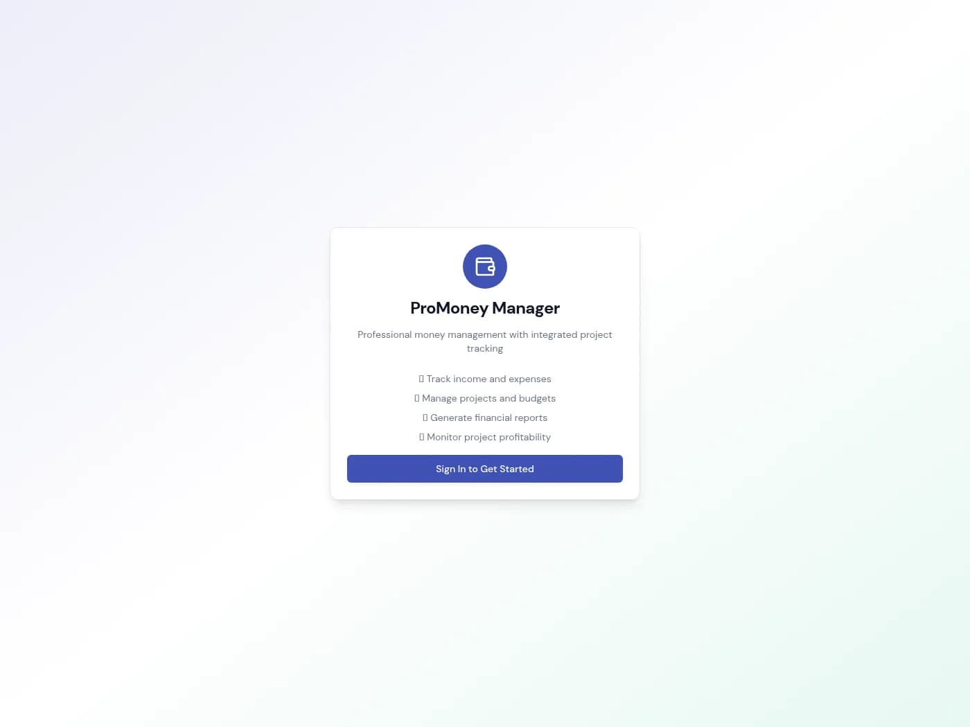 ProMoney Manager