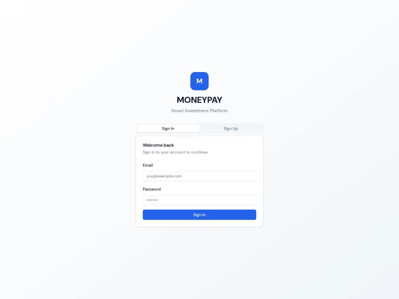 MONEYPAY: Smart Investment Platform