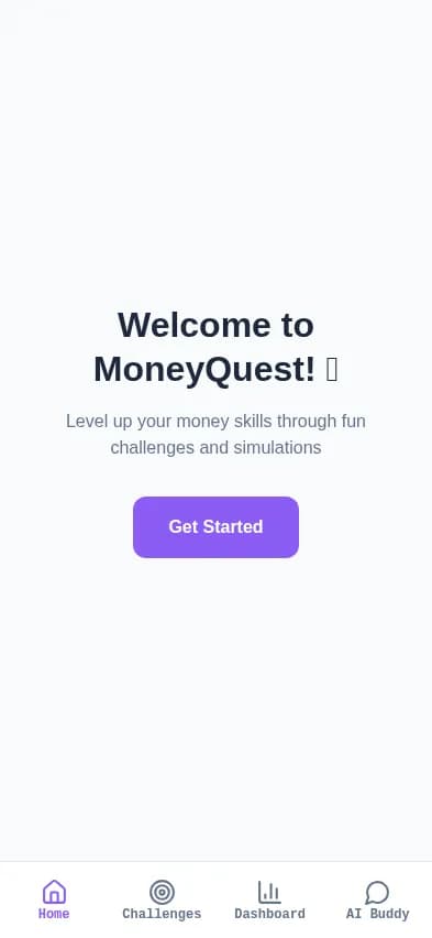 MoneyQuest: Gamified Money Skills with AI Buddy for Youth