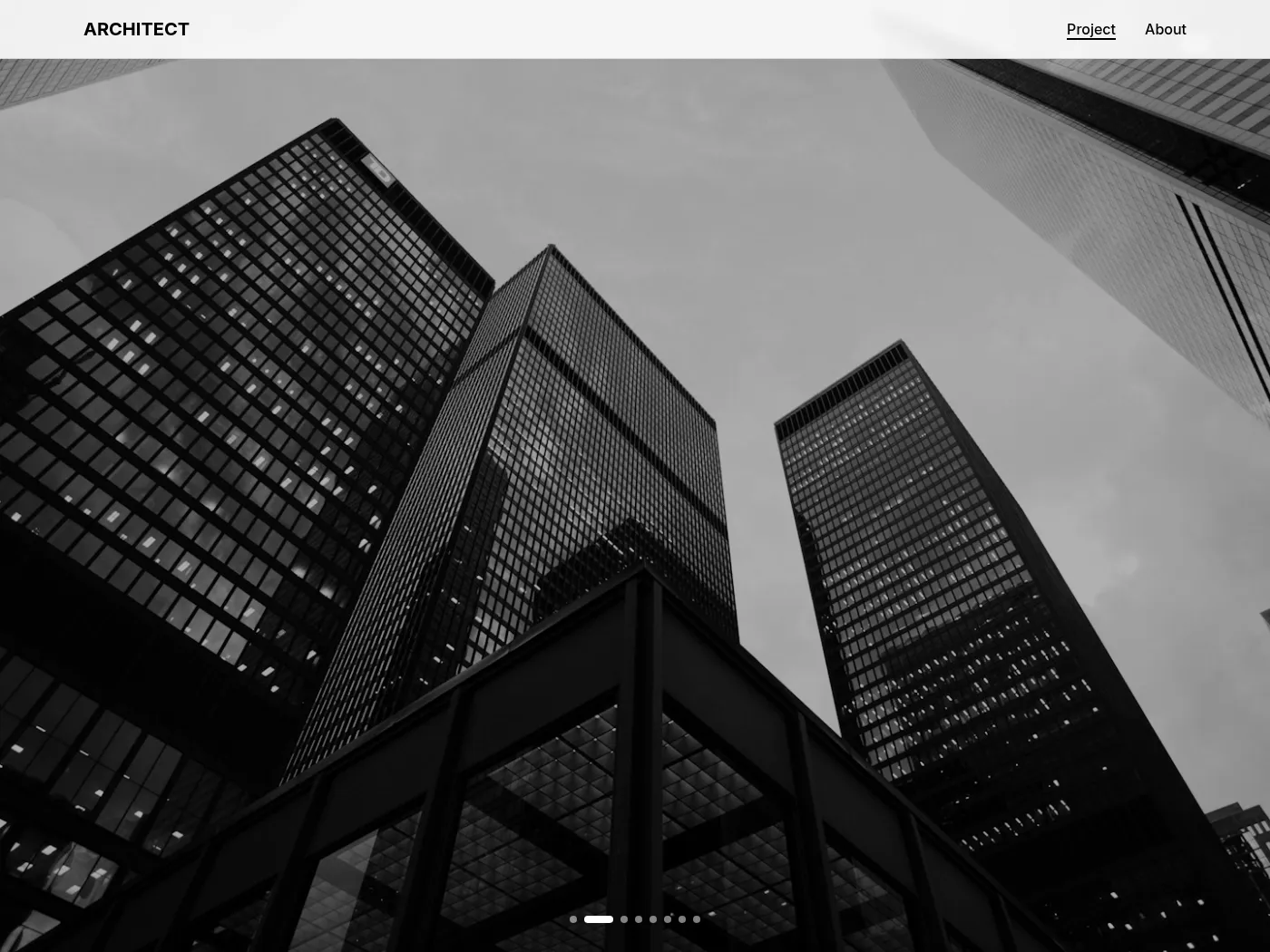 Monochrome Architect Portfolio Web App
