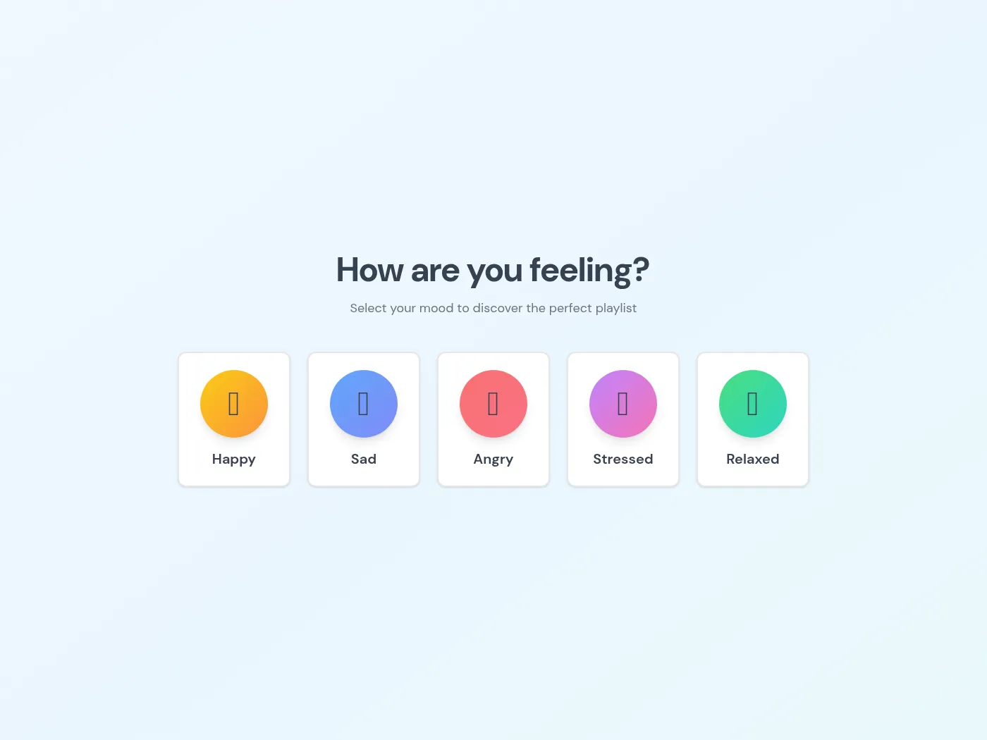 Mood-Based Emoji Playlist Selector