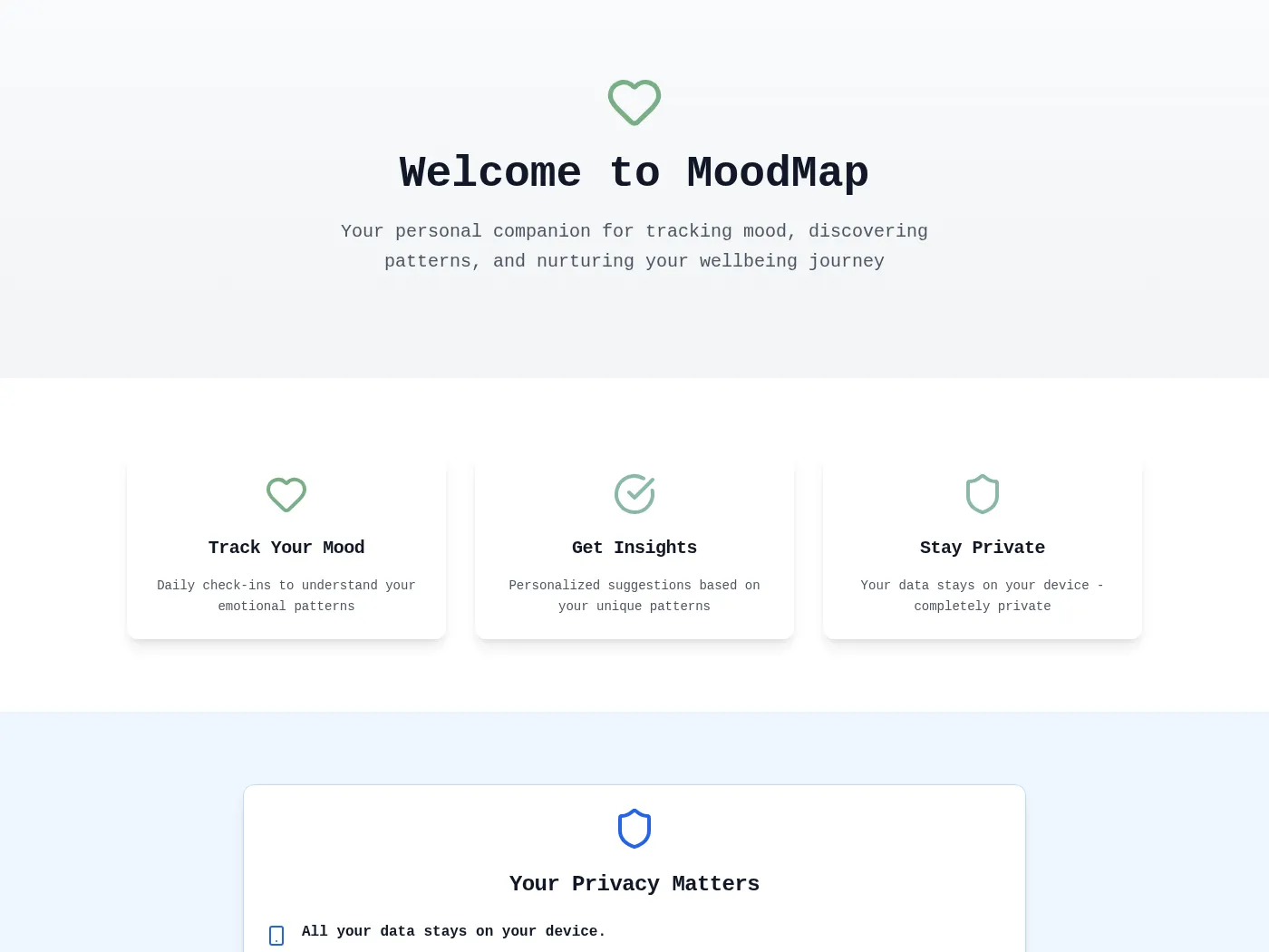 Mood Map Web App (No Music Features)