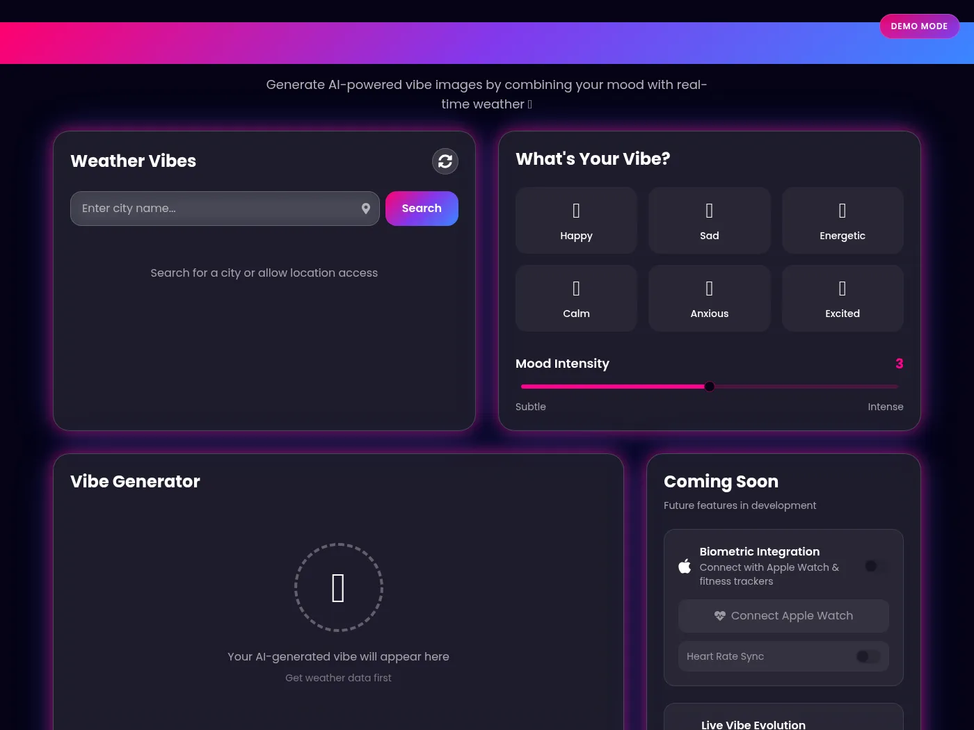 Mood Weather: AI Vibe Image Generator for Gen Z