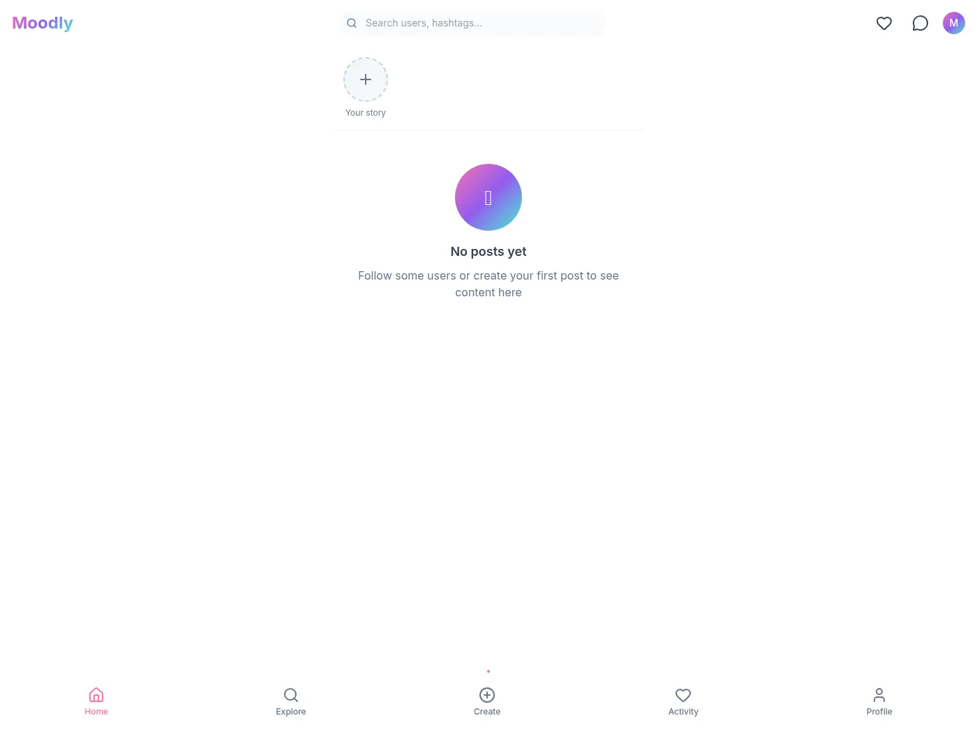 Moodly –Thec Social App
