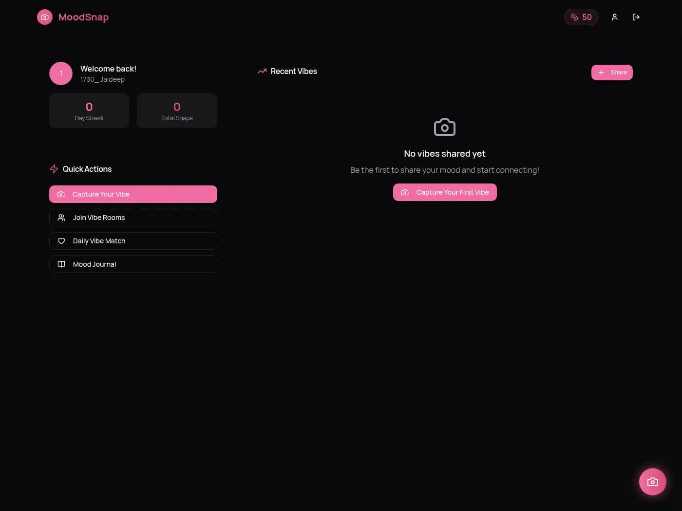 MoodSnap – Social Sharing by Daily Vibes, Not Likes