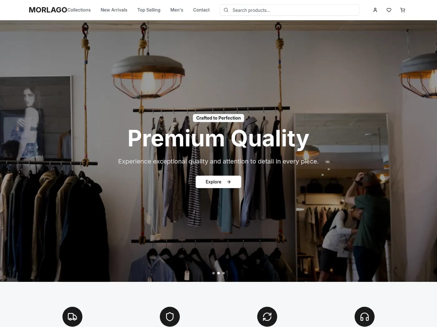 MORLAGO Modern E-Commerce Platform