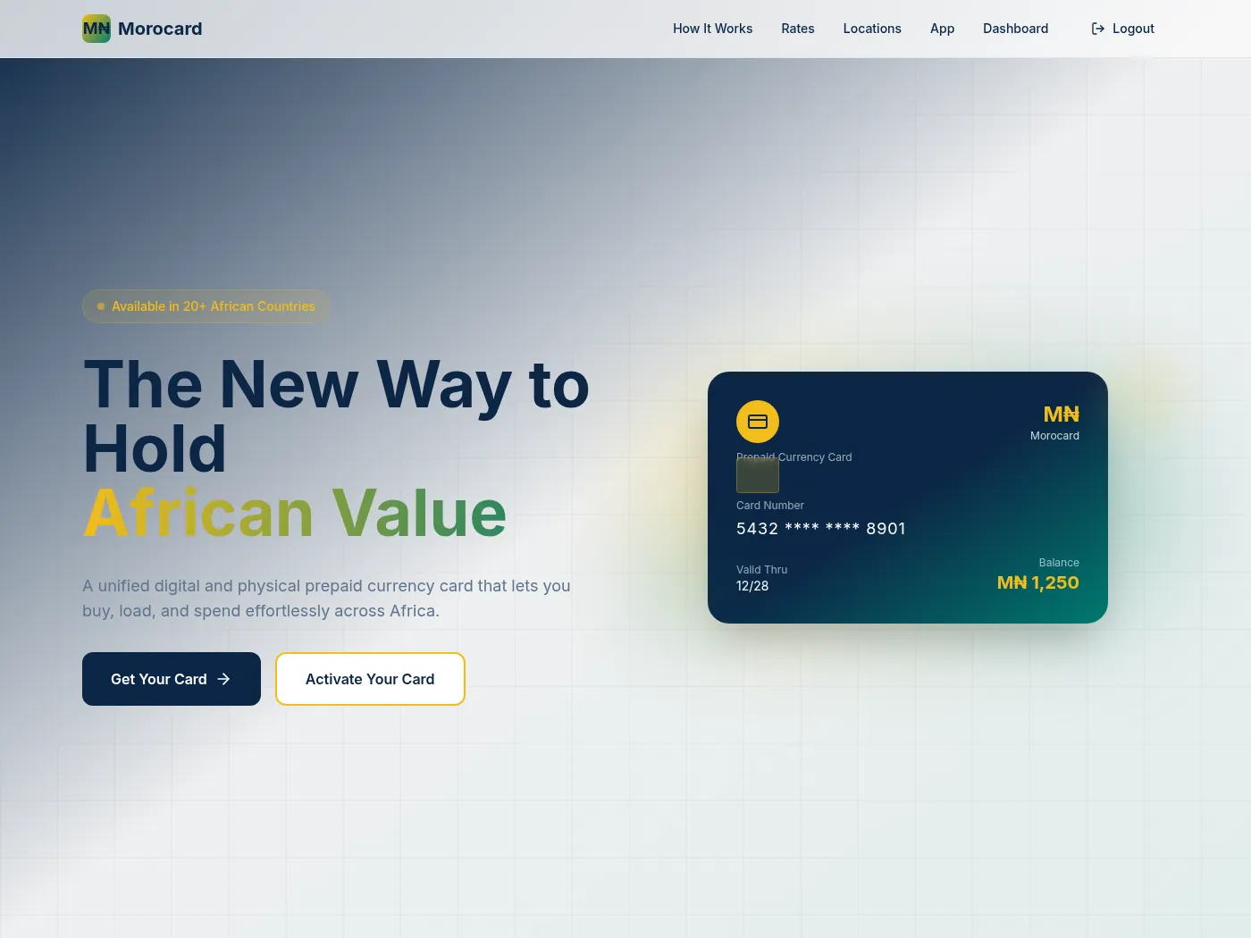 Morocard: Unified Prepaid Card Solution for Africa