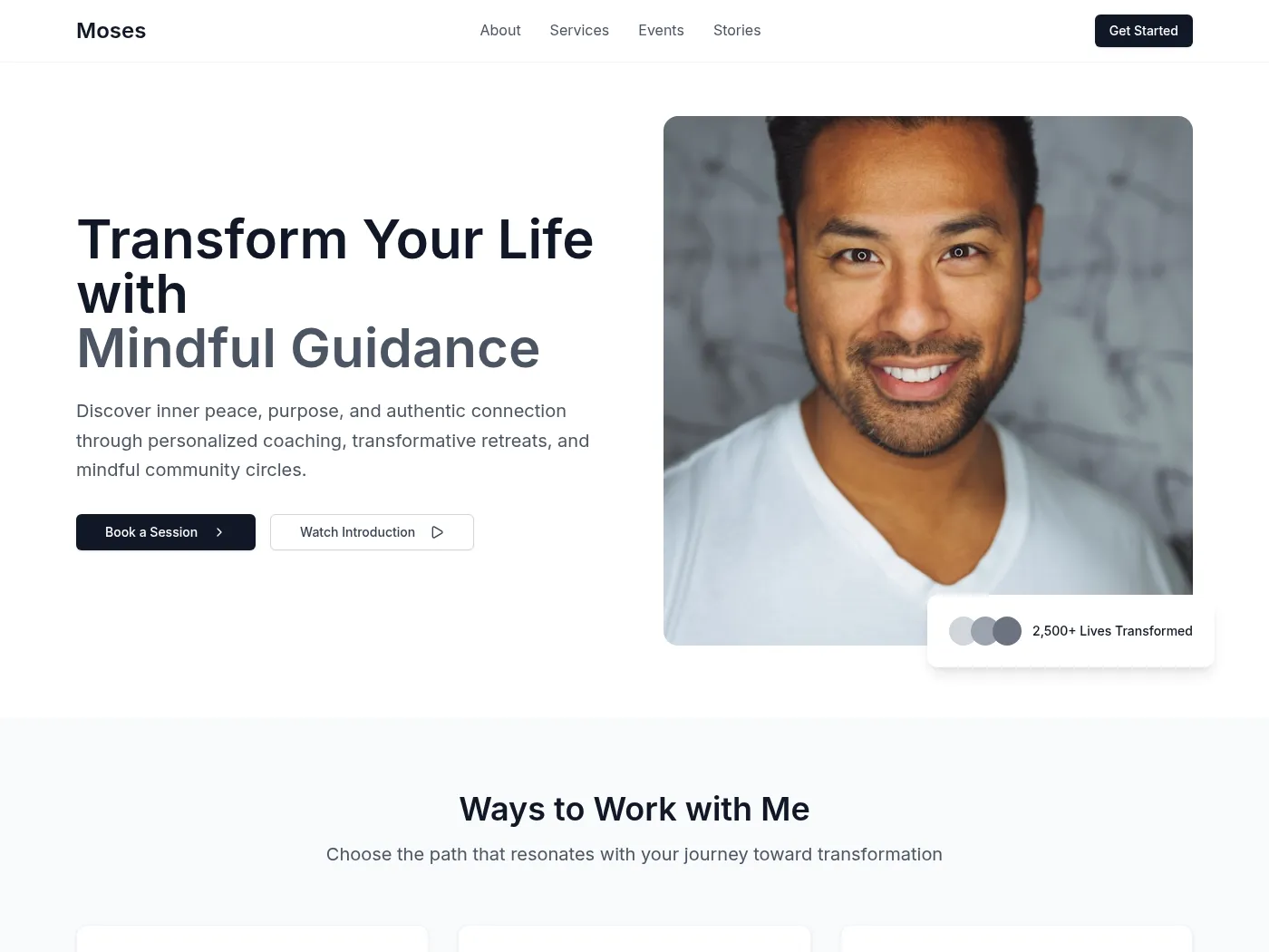 Moses Web Revamp