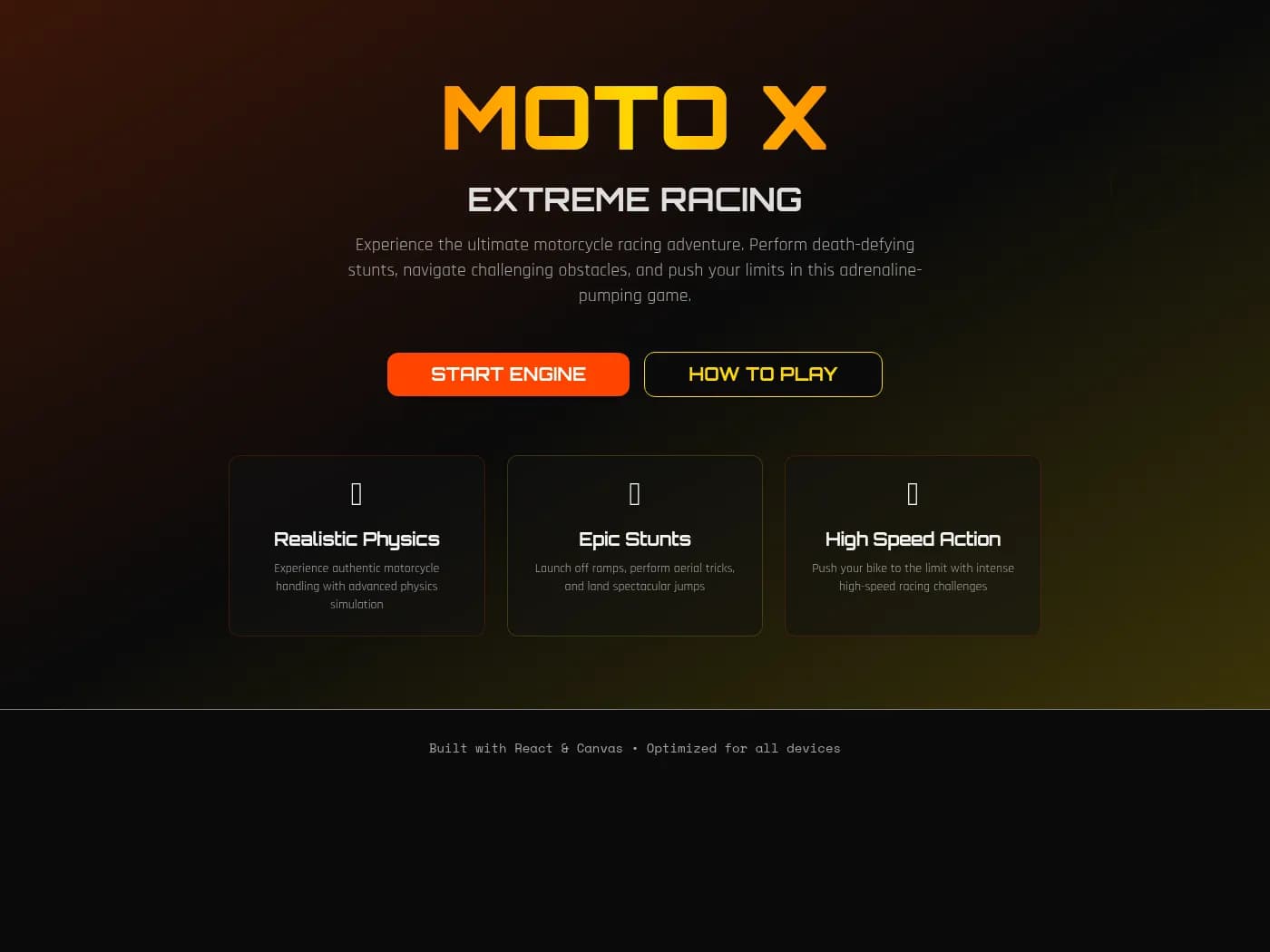 Motorcycle Gaming Adventure