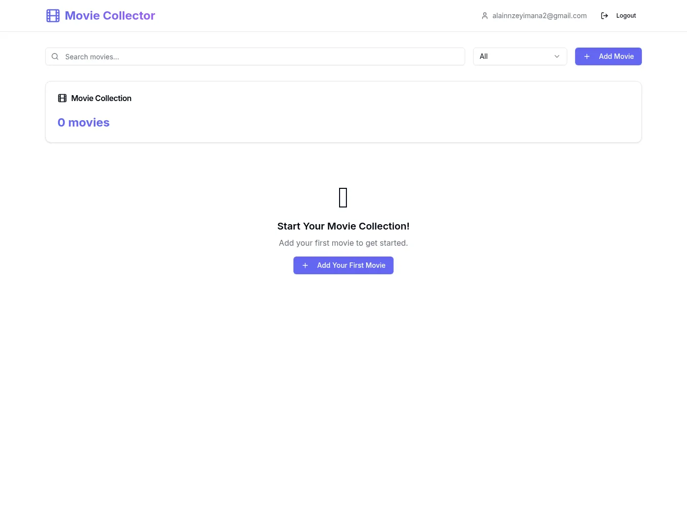 Movie Collector – Personal Movie Database Web App