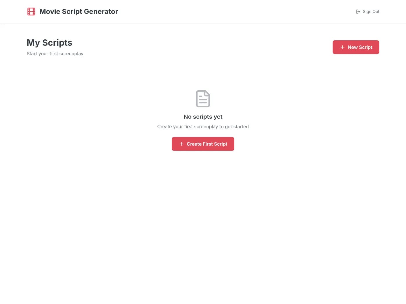 Movie Script Generator