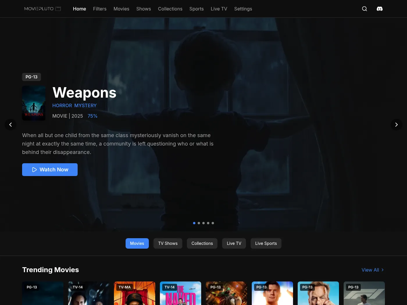 MoviePluto Clone: React + TMDB Frontend Recreation