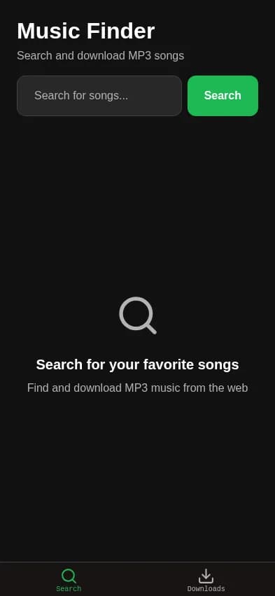 MP3 Music Finder and Downloader for Android