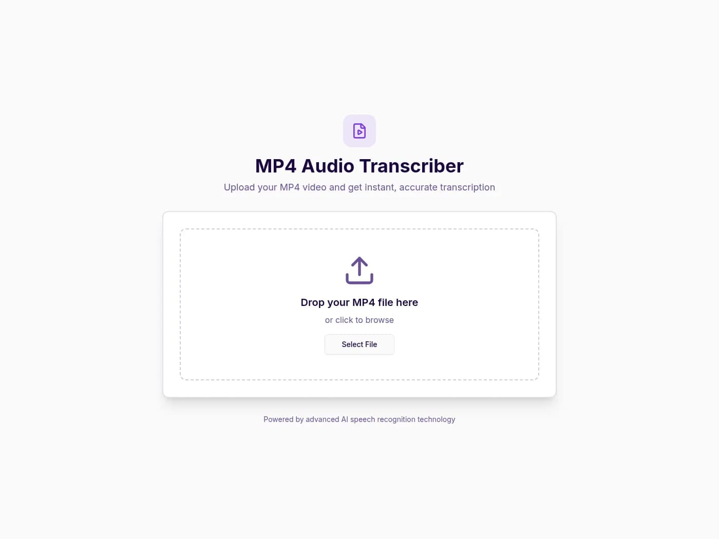 MP4 Audio Transcriber