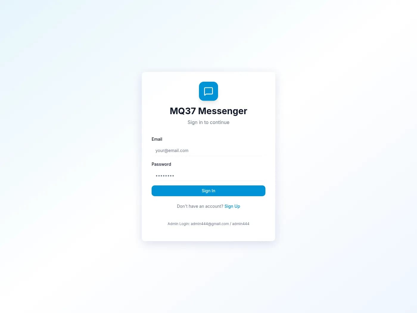 MQ37 Messenger – A Fully Functional Telegram-like Web Chat with Glassmorphism UI & Admin Dashboard