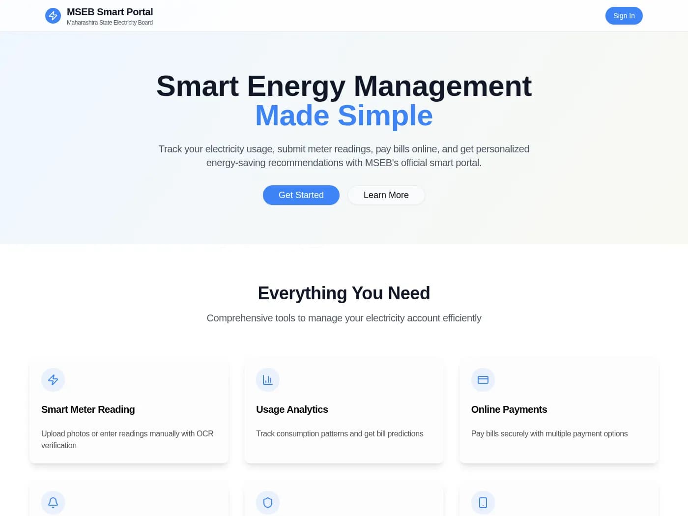 MSEB Smart Energy Portal