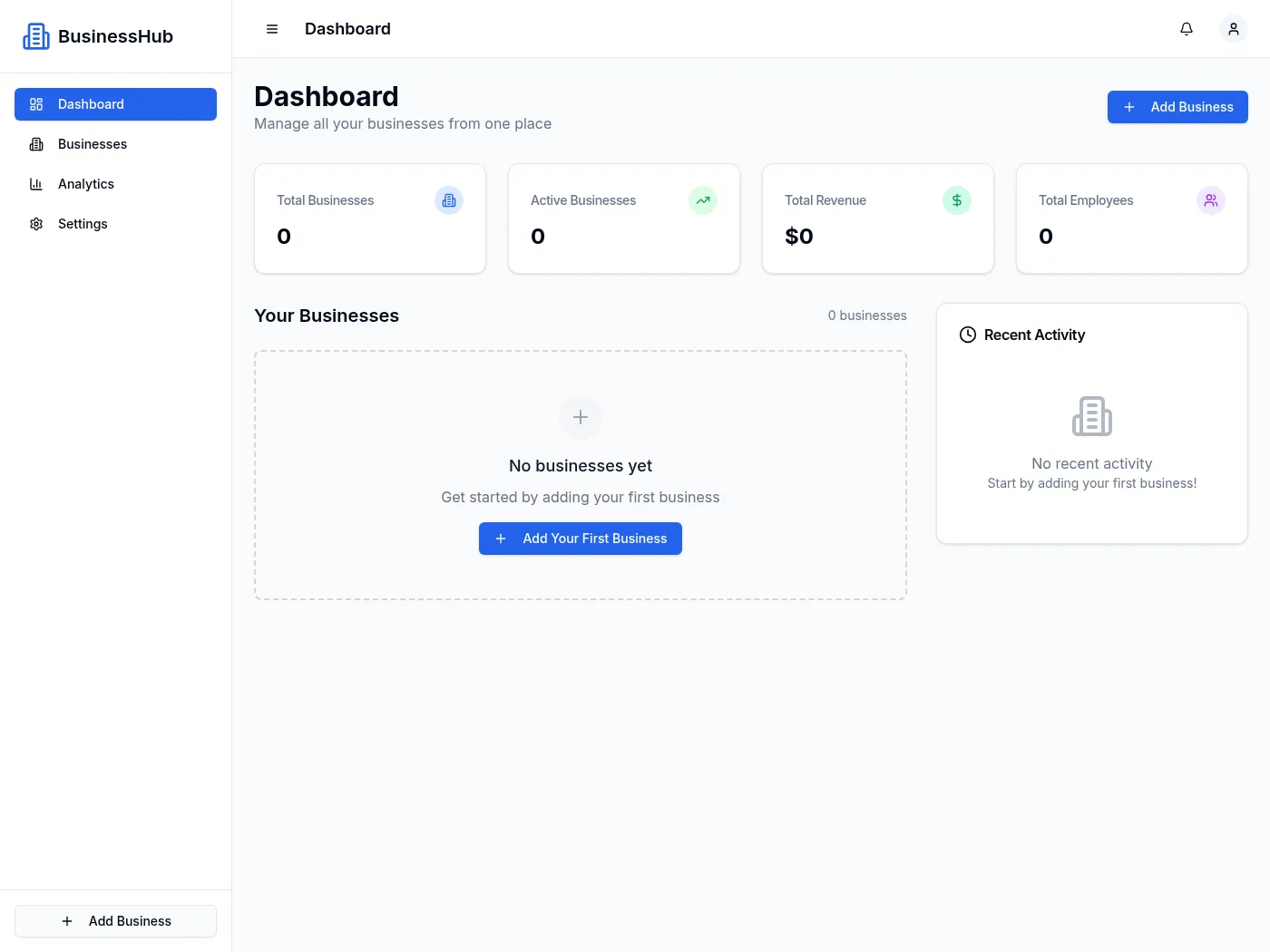 Multi-Business Management App