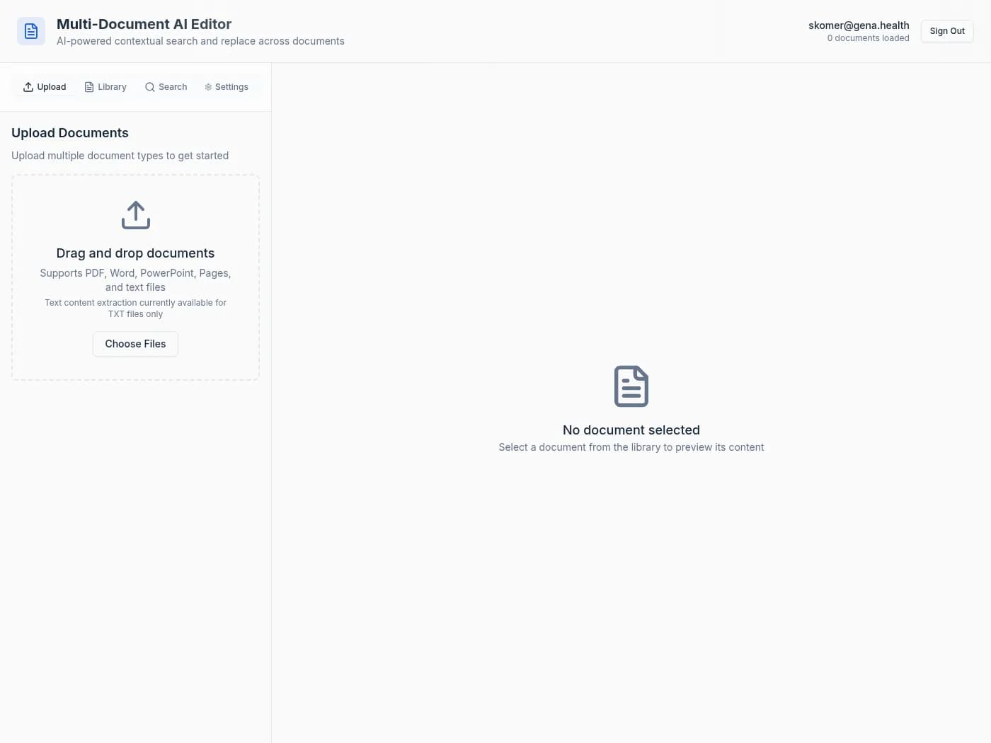 Multi-Document AI Editor