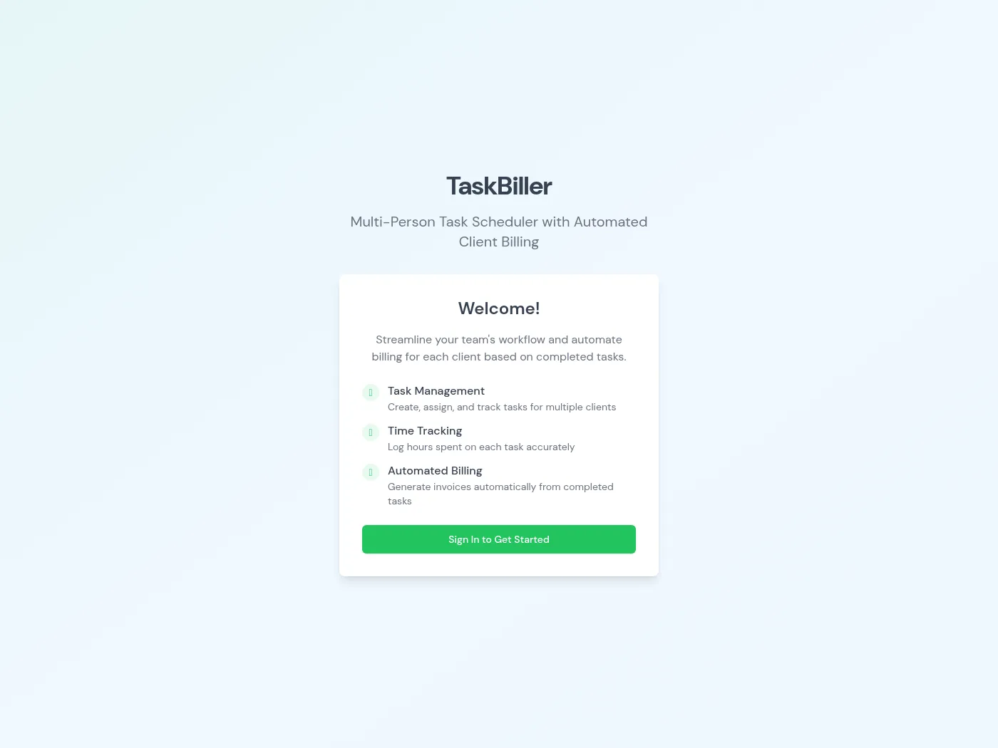 Collaborative Task Scheduler with Automated Client Billing