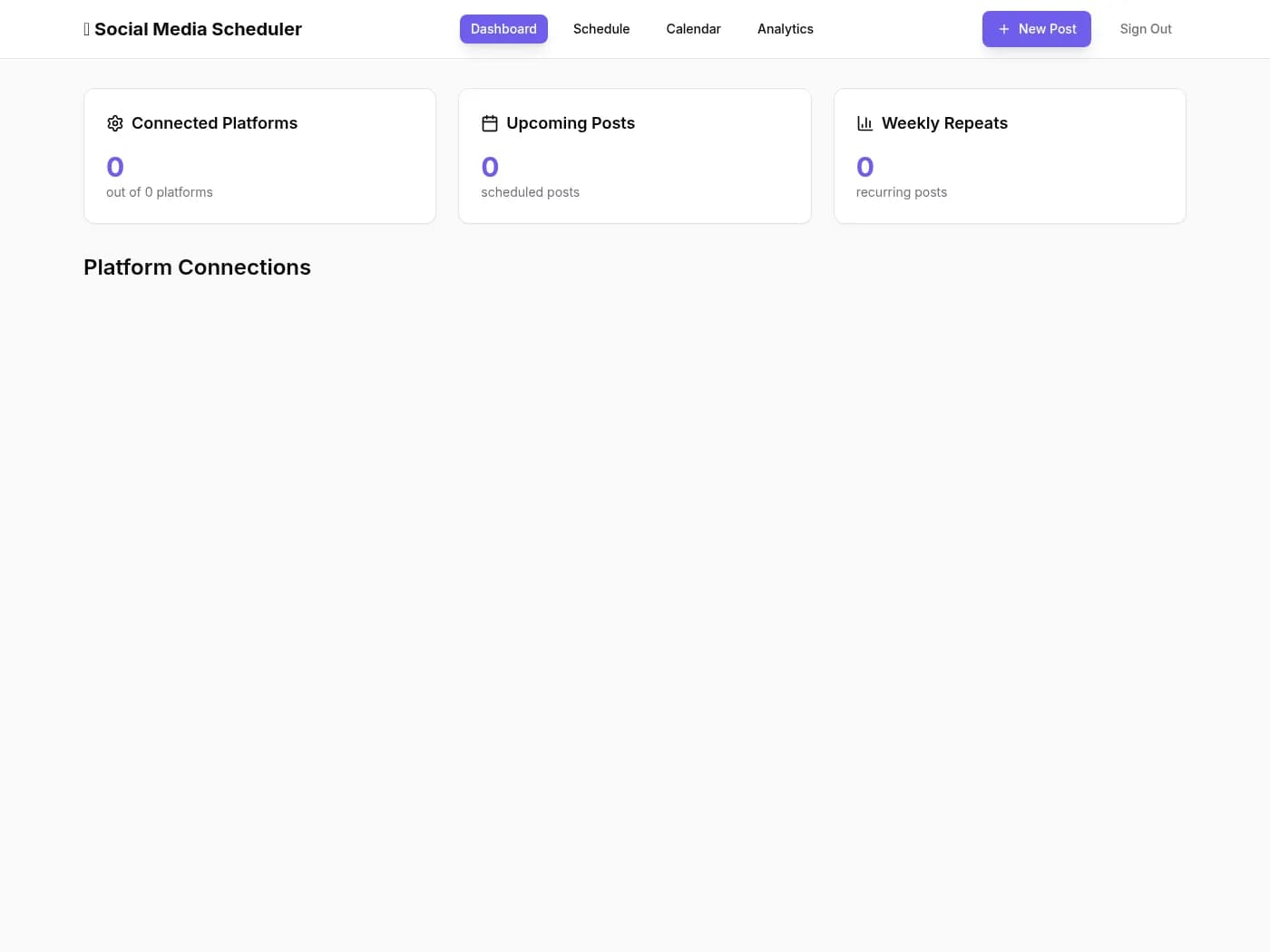 Multi-Platform Social Media Scheduler
