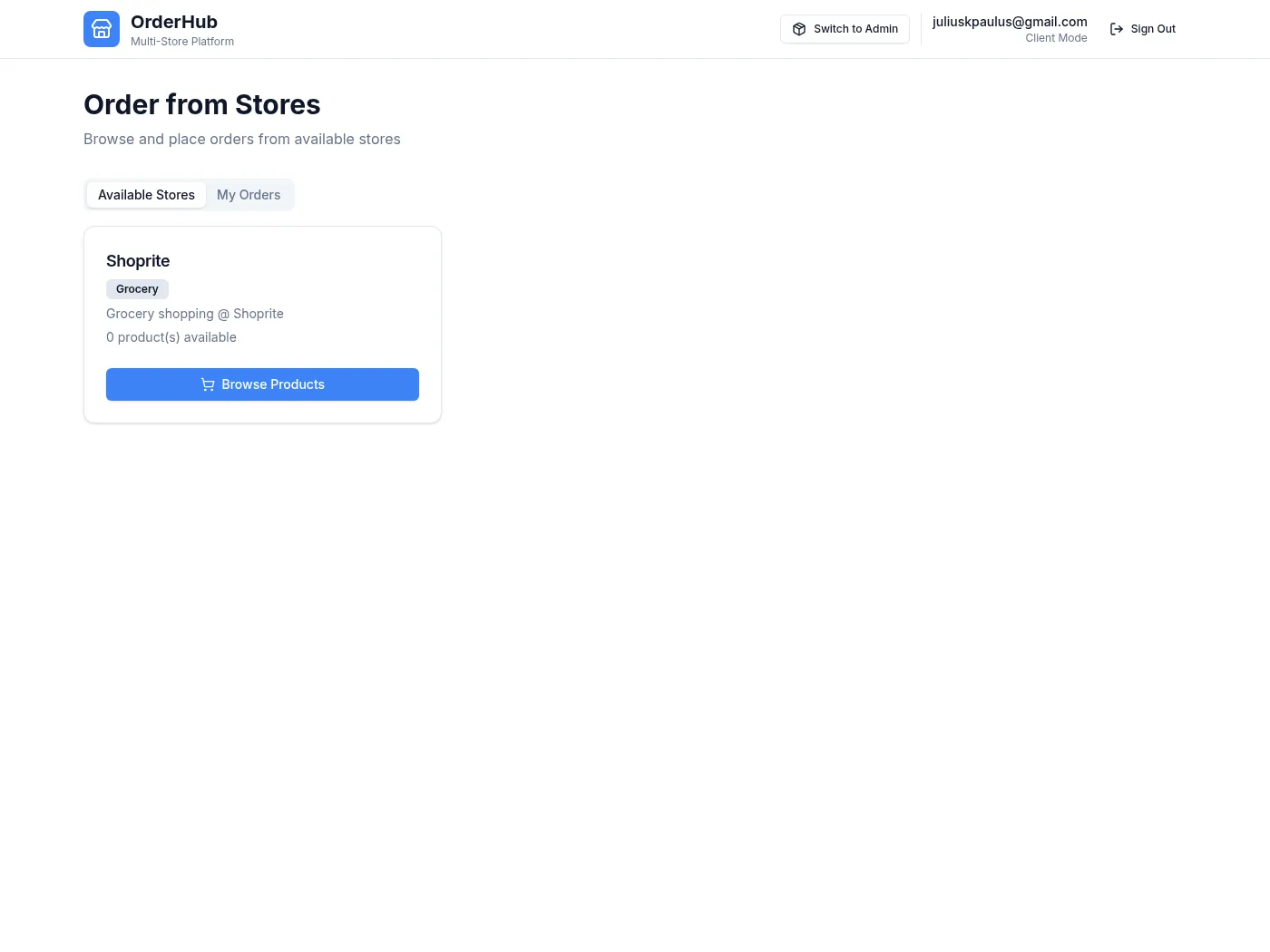 Multi-Store Order Management Platform