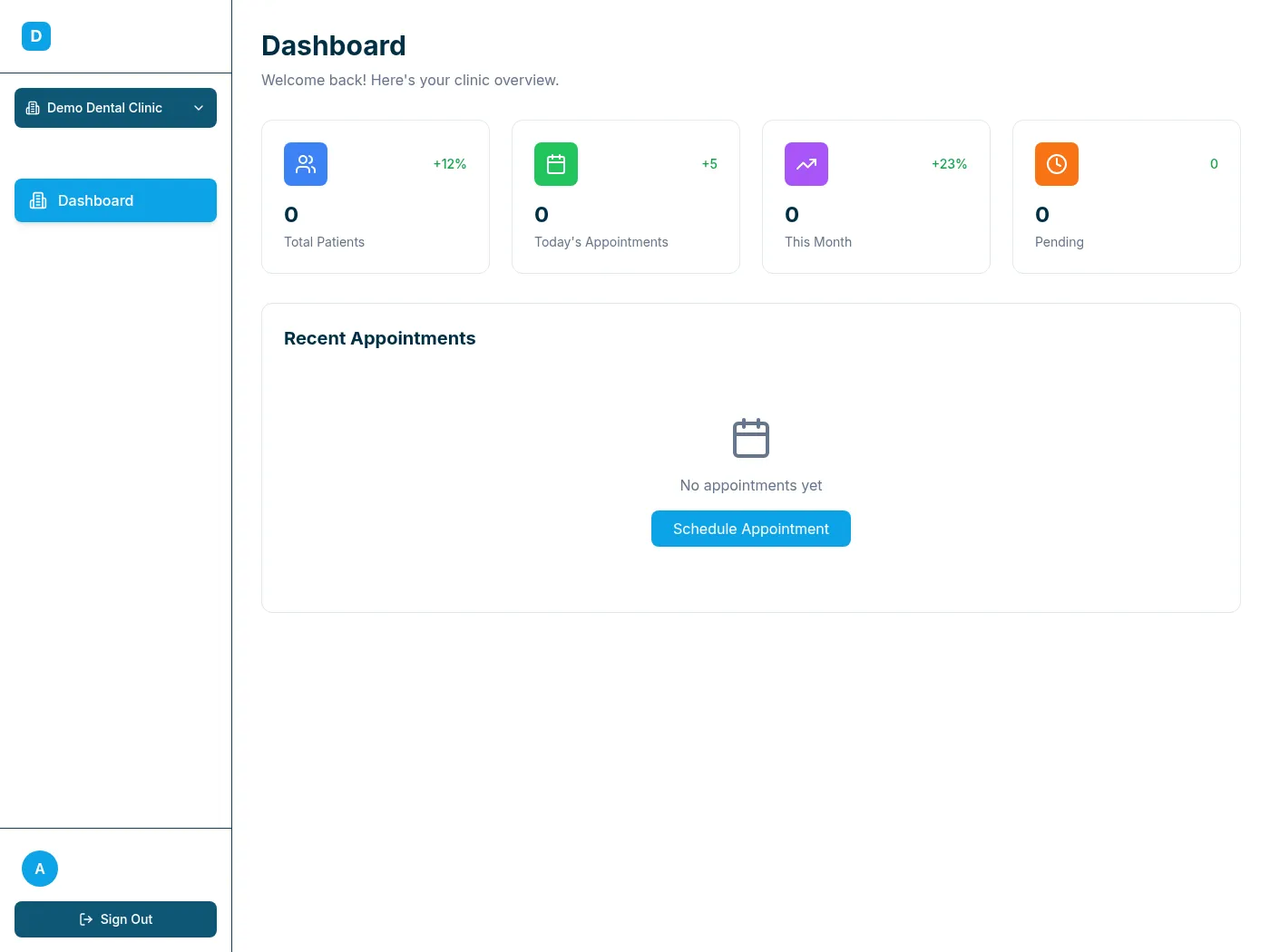 Multi-Tenant Dental Clinic Management System