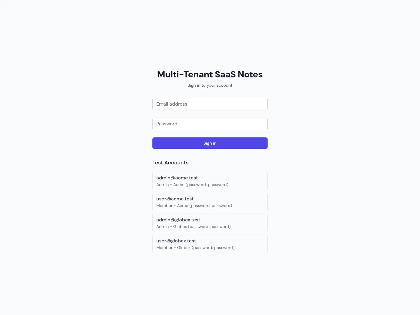 Multi-Tenant SaaS Notes Platform with Secure Role Management