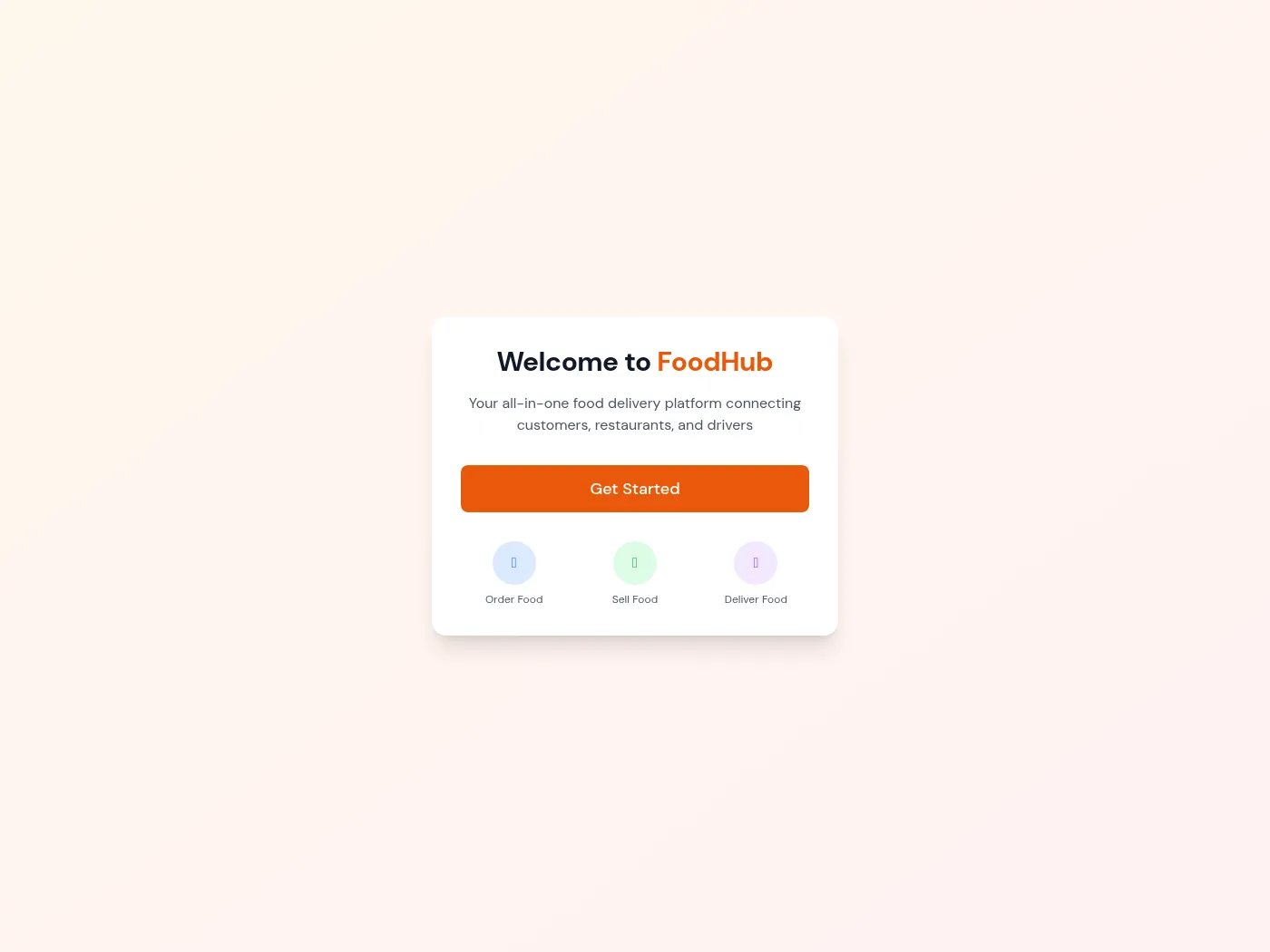 Multi-Vendor Food Delivery Platform