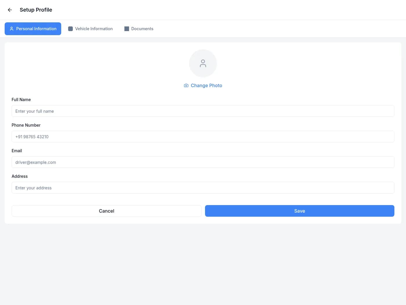 Multilingual Driver App with Enhanced UX/UI
