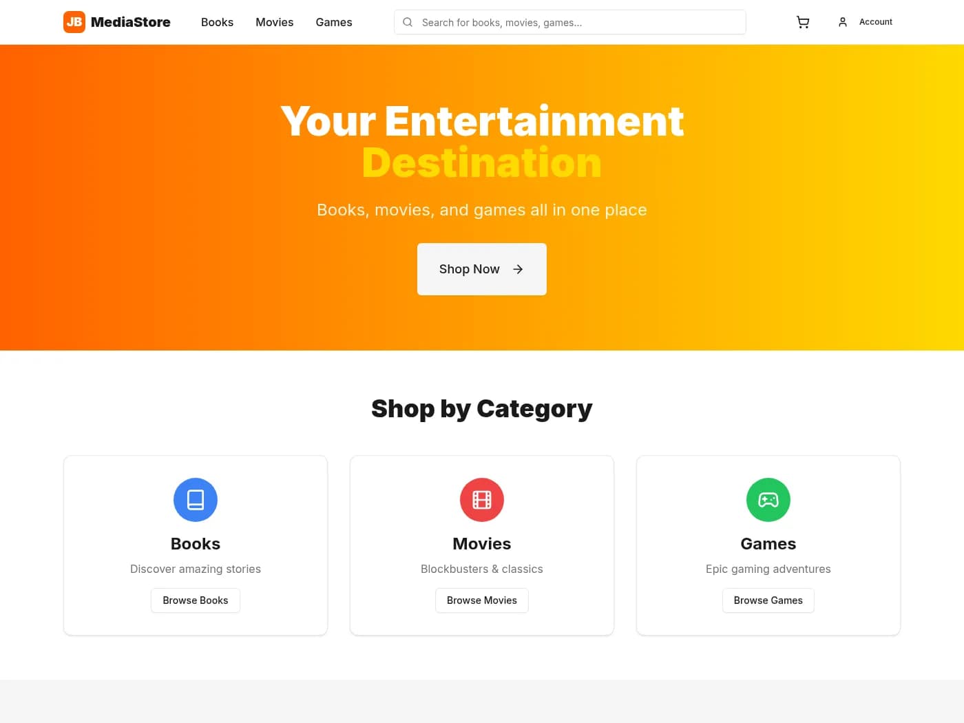 JB Hi-Fi Inspired Multimedia E-Commerce Platform