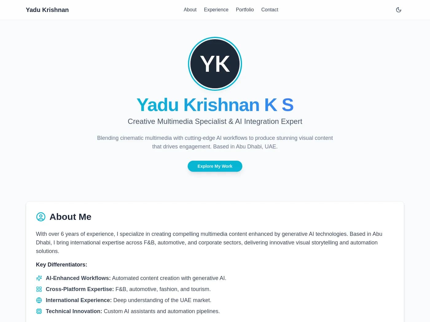Multimedia Specialist Business Website