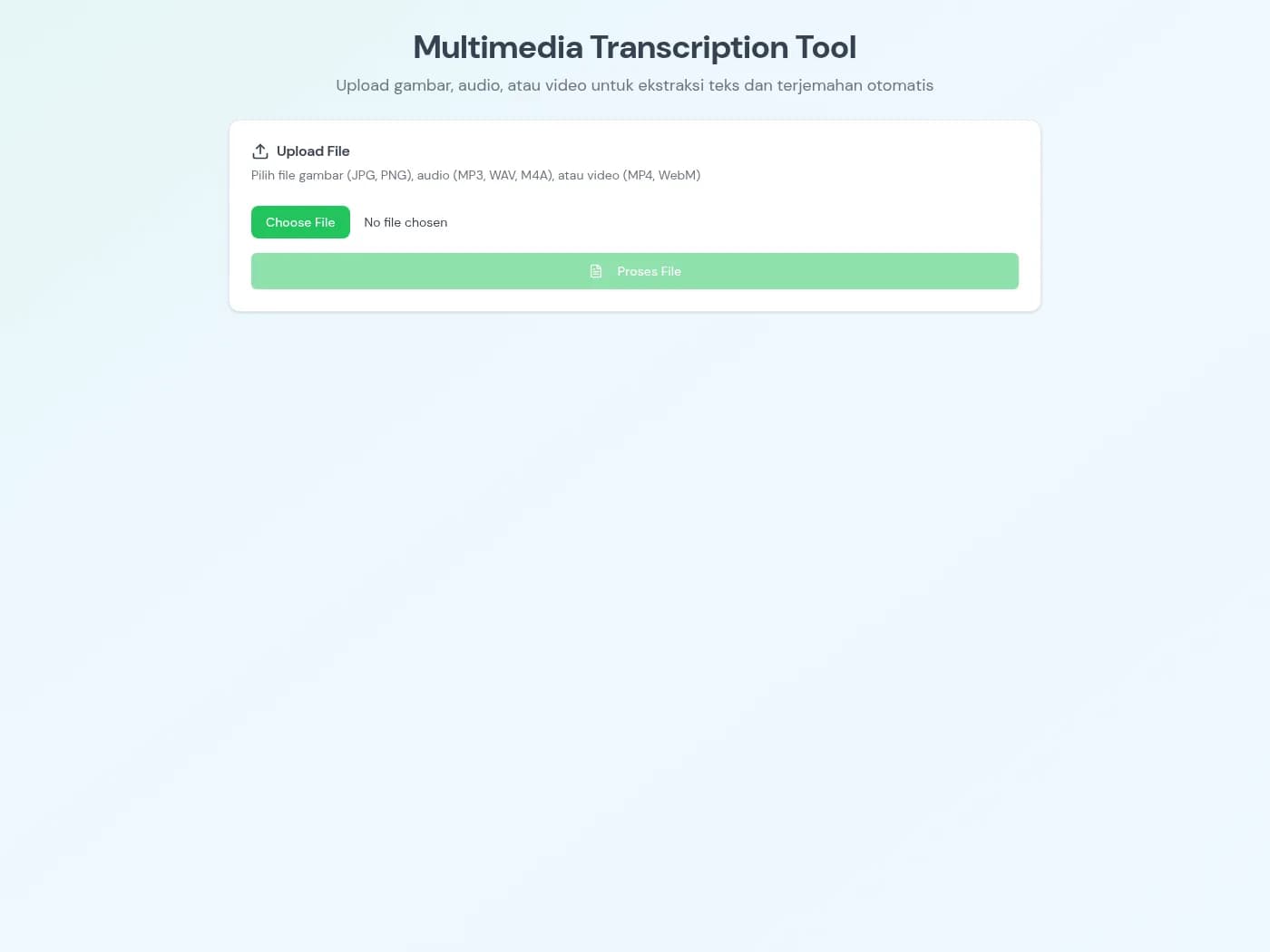 Multimedia Transcription and Translation Tool