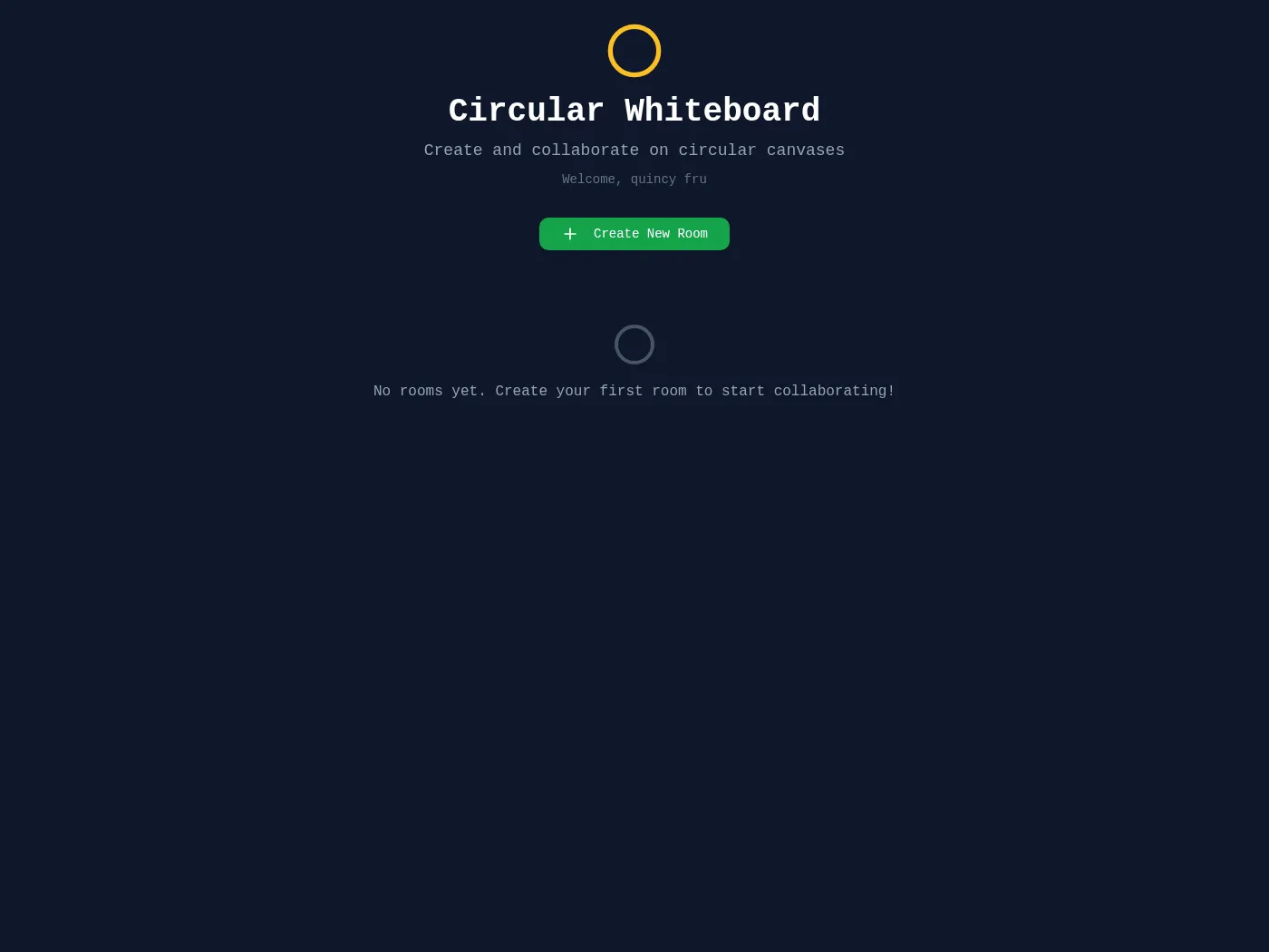 Multiplayer Collaborative Circular Whiteboard