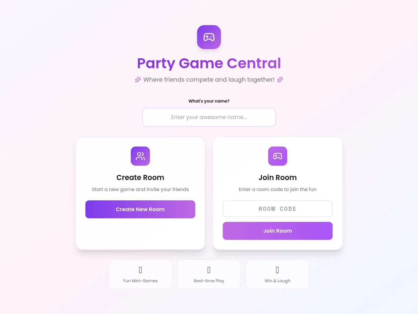 Multiplayer Party Game Central