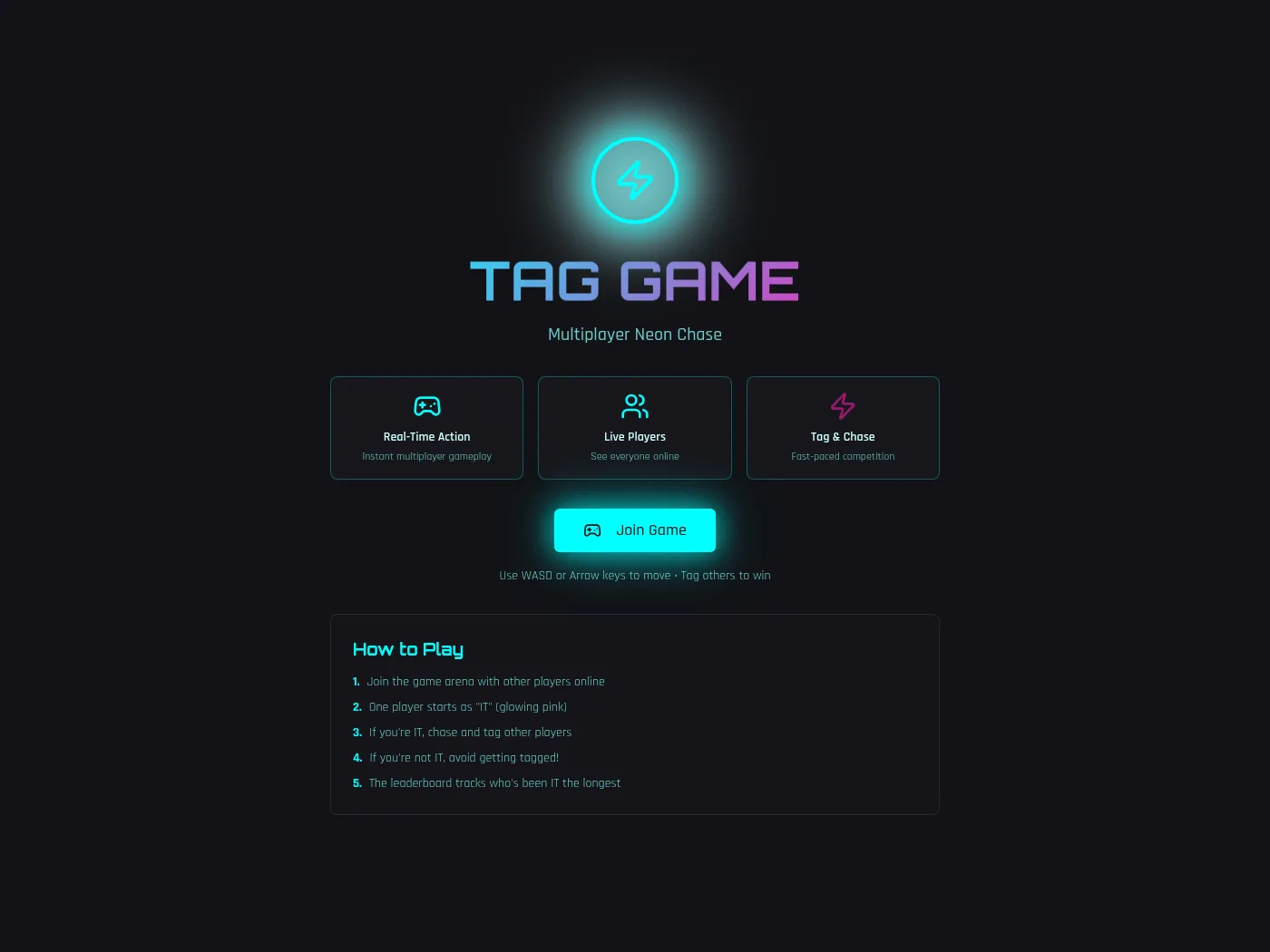 Multiplayer Tag Game